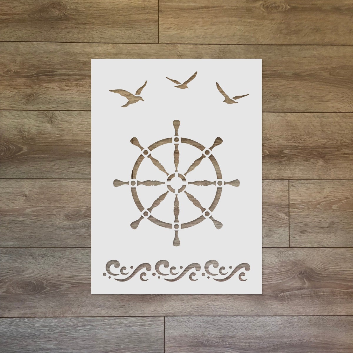 Sea Reusable Plastic Stencil - StencilDirect.com