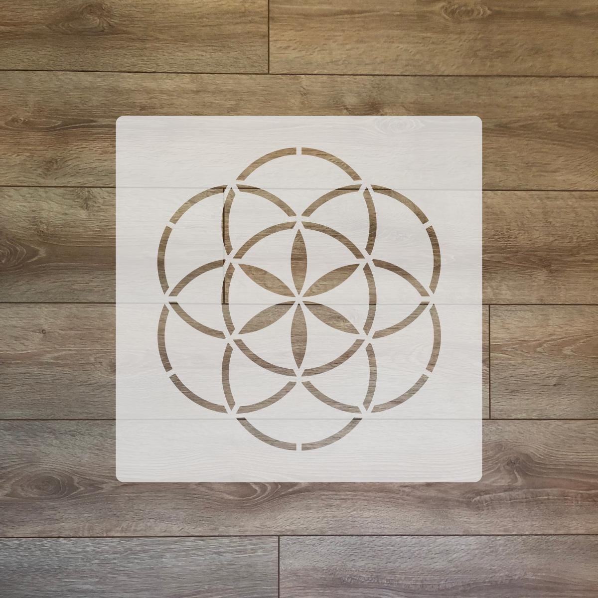Seed of Life - Sacred Geometry Reusable Plastic Stencil - StencilDirect.com