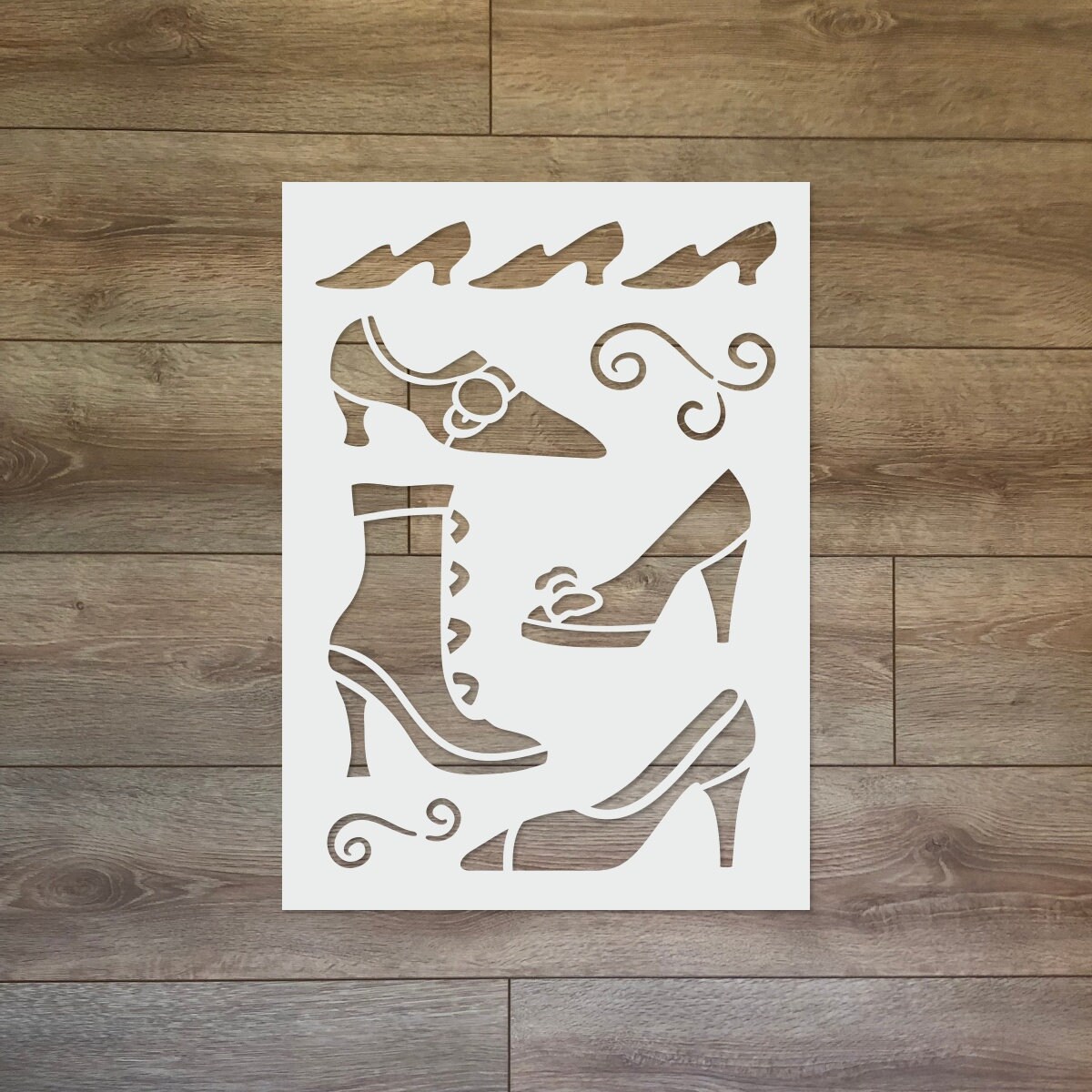 Shoes Reusable Plastic Stencil - StencilDirect.com